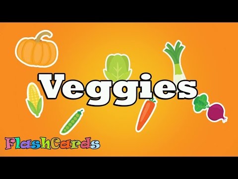 [Flashcards for kids - Veggies || Kids learn /study Veggies || Free Printable Flash Cards