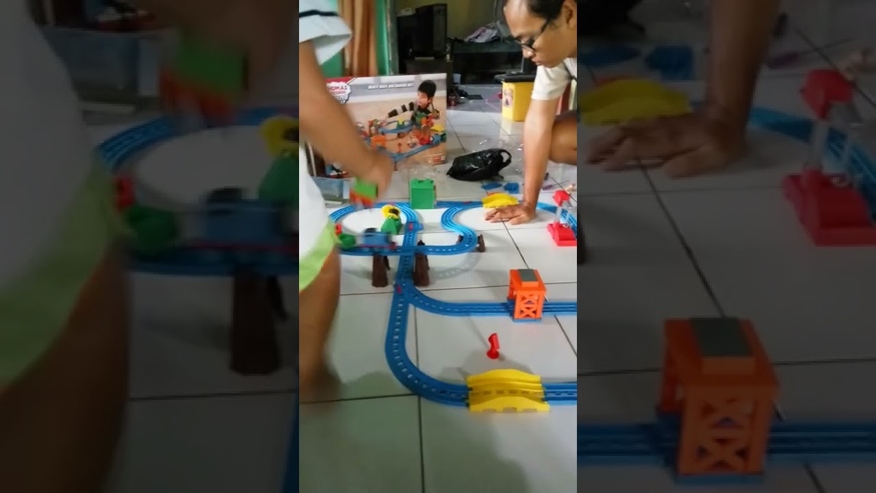 KEREN! INI DIA MAINAN REL KERETA API THOMAS#kidstoys