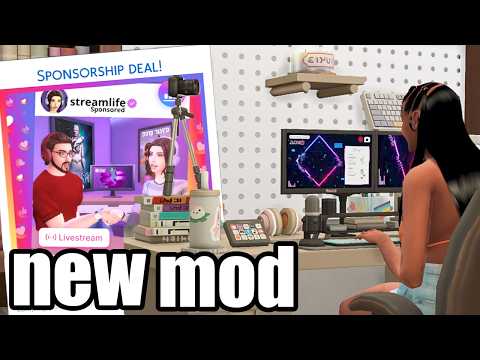This Mod Lets Your Sim Become a Streaming Legend 🎥💻 (The Sims 4)