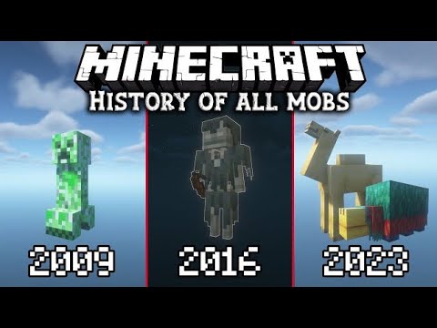All Minecraft Mobs And Items From 2009-2024 !