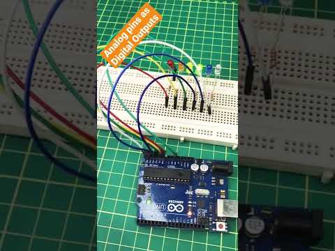Arduino Analog pins as Digital output | Arduino Analog pins as Output | Analog pins as Digital I/O