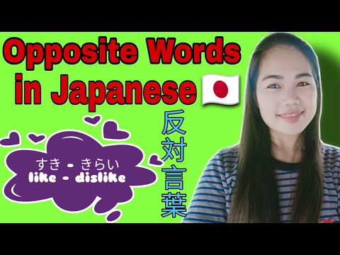 Japanese Most Common Opposite Adjectives