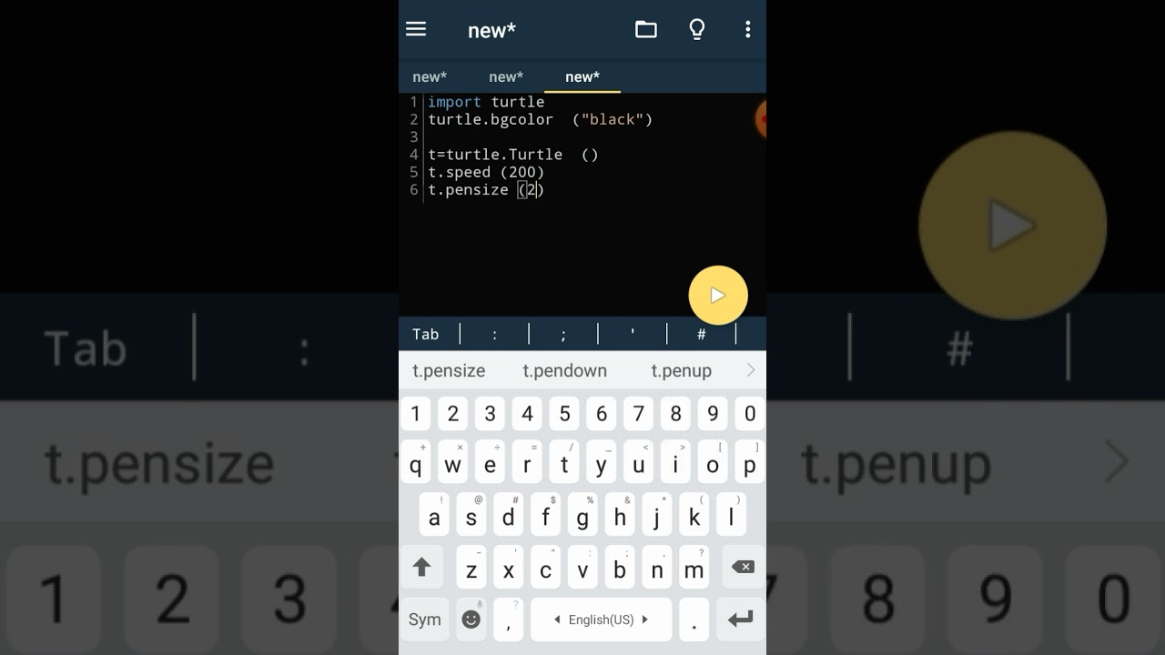 These Cool Designs on the Pydroid 3 are amazing! | code link in description #py3 #pydroid3