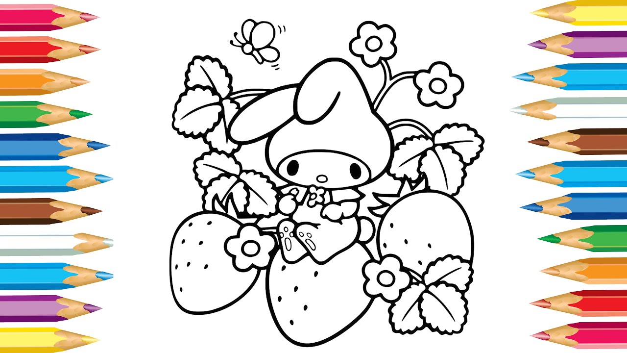 My Melody Coloring Pages | How to color My Melody