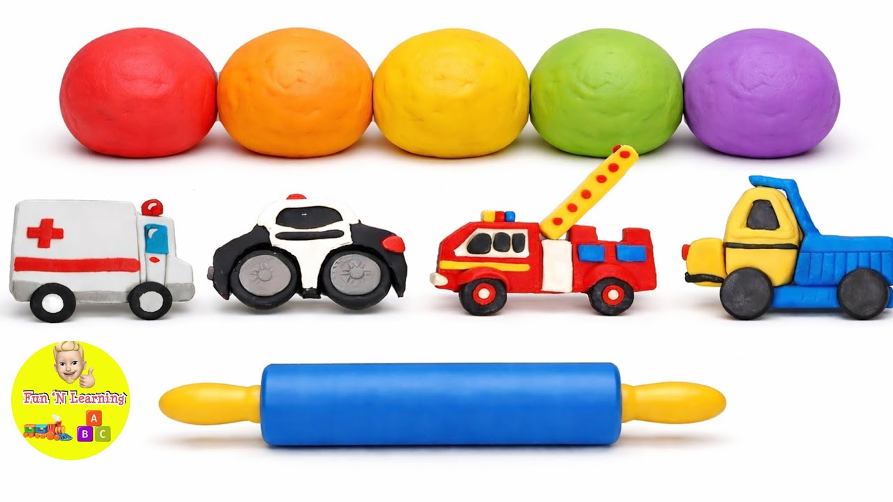 Play-Doh Vehicles, Shapes, ABC, Numbers for Toddlers | Educational Toy Based Learning Compilation
