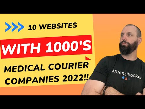 10 Websites To Find 1000's Of Medical Courier Jobs and Opportunities 2022! #medicalcourier #courier