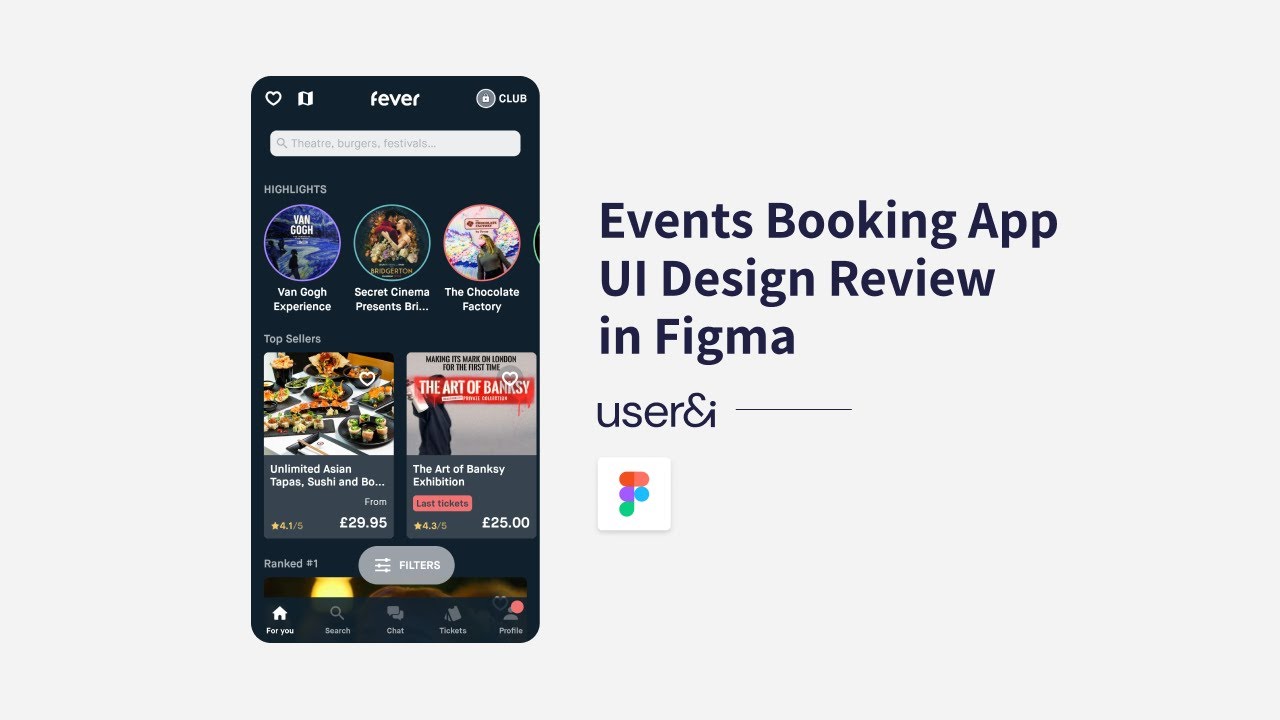 Events Booking App UI Design Review in Figma | UI/UX Design | Wacom Intuos