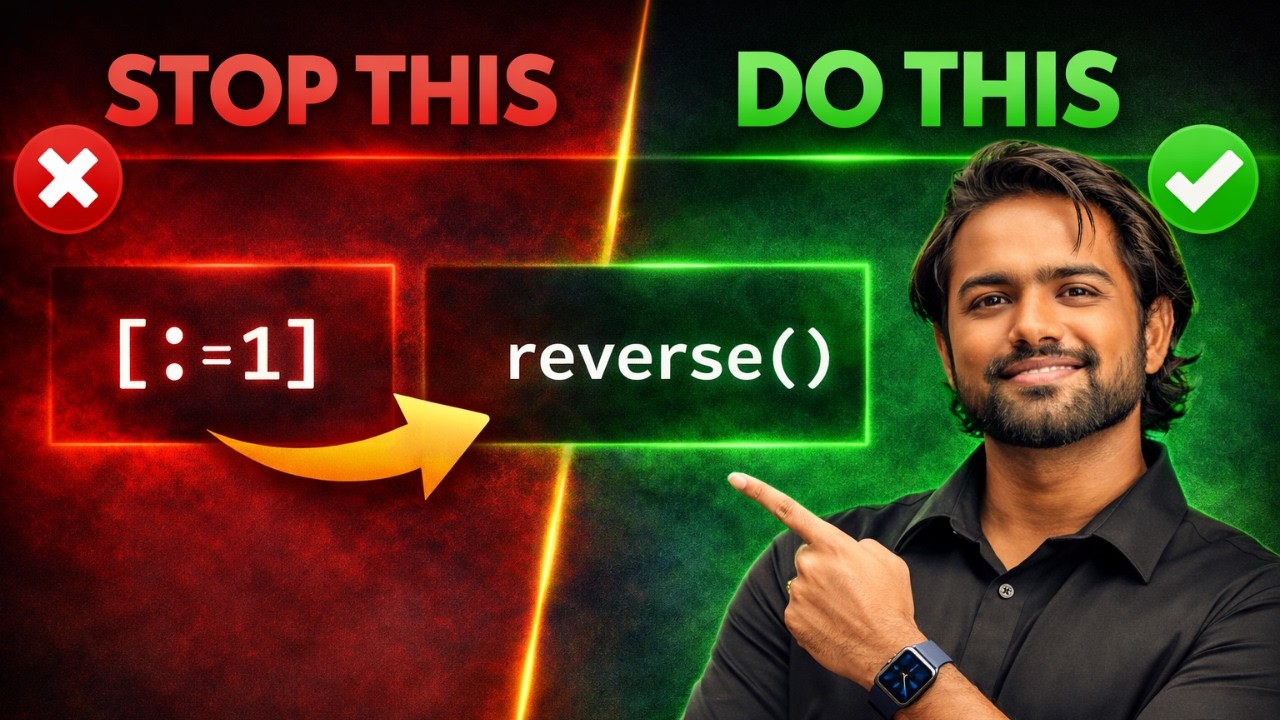 Reverse a List in Python (Most People Do This Wrong)