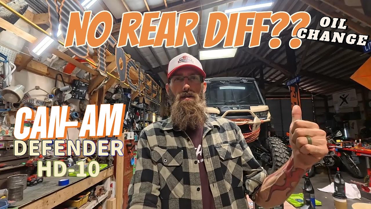 CAN-AM DEFENDER REAR DIFFERENTIAL OIL CHANGE?? (HOW TO)