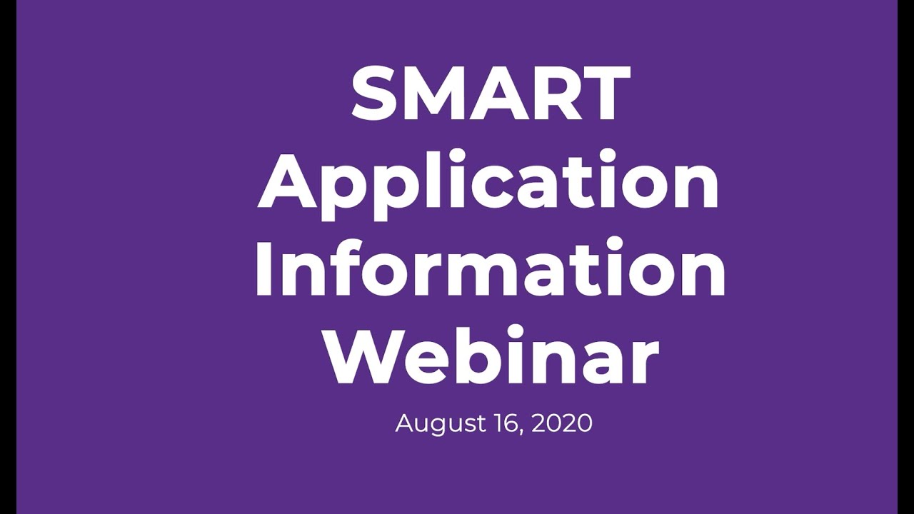 Application Information Webinar Recording