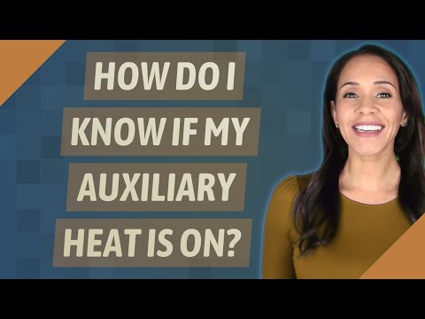 How do I know if my auxiliary heat is on?