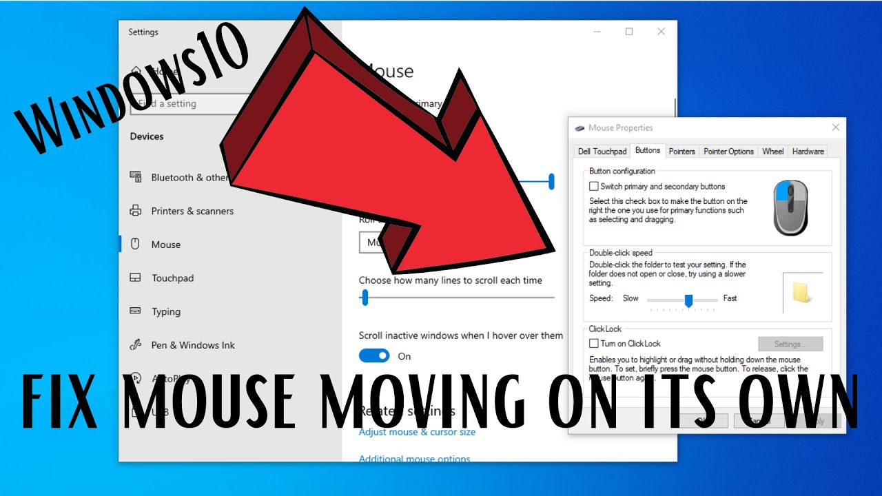 Fix mouse moving on its own in windows 10 New 100% Working Method | Easy Fix 2021 easy Fix #MouseFix