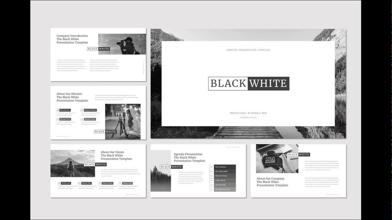 Black and White - PowerPoint Template