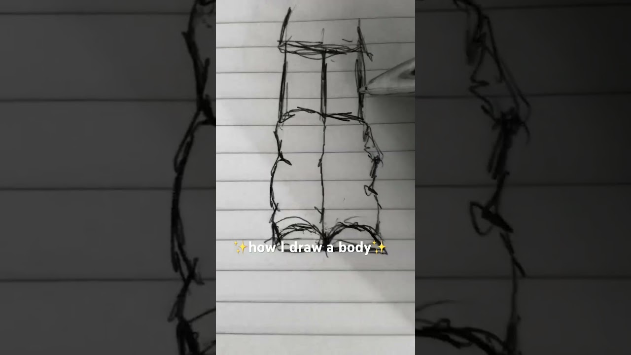 #drawing #art how I draw a body ✍️