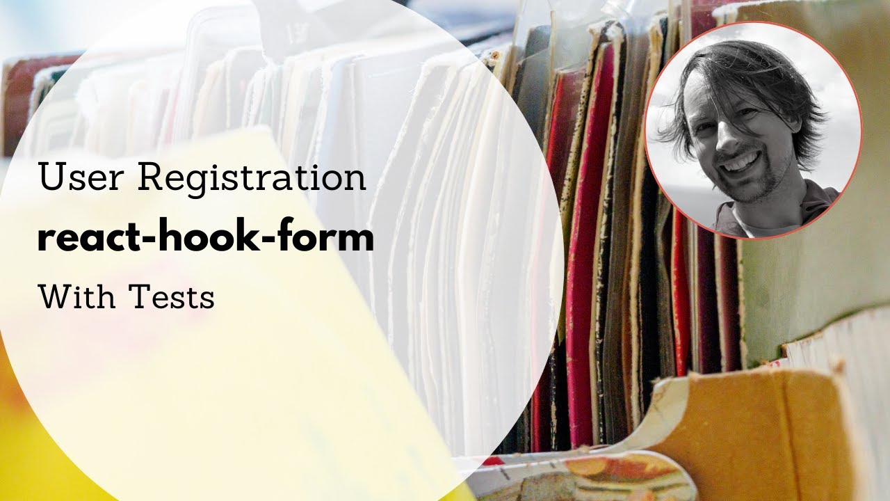 Creating a User Registration form with react-hook-form