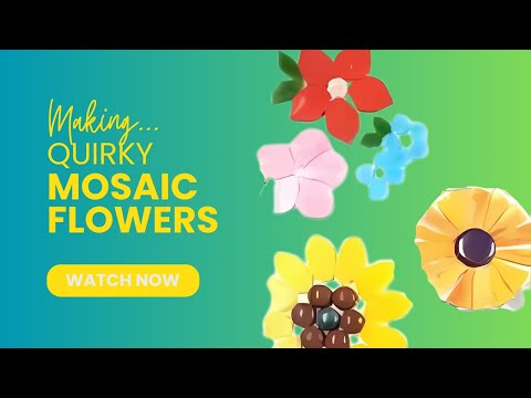 Create Quirky Mosaic Flowers | Easy Mosaic Craft Ideas | DIY Mosaic Artwork & Crafts