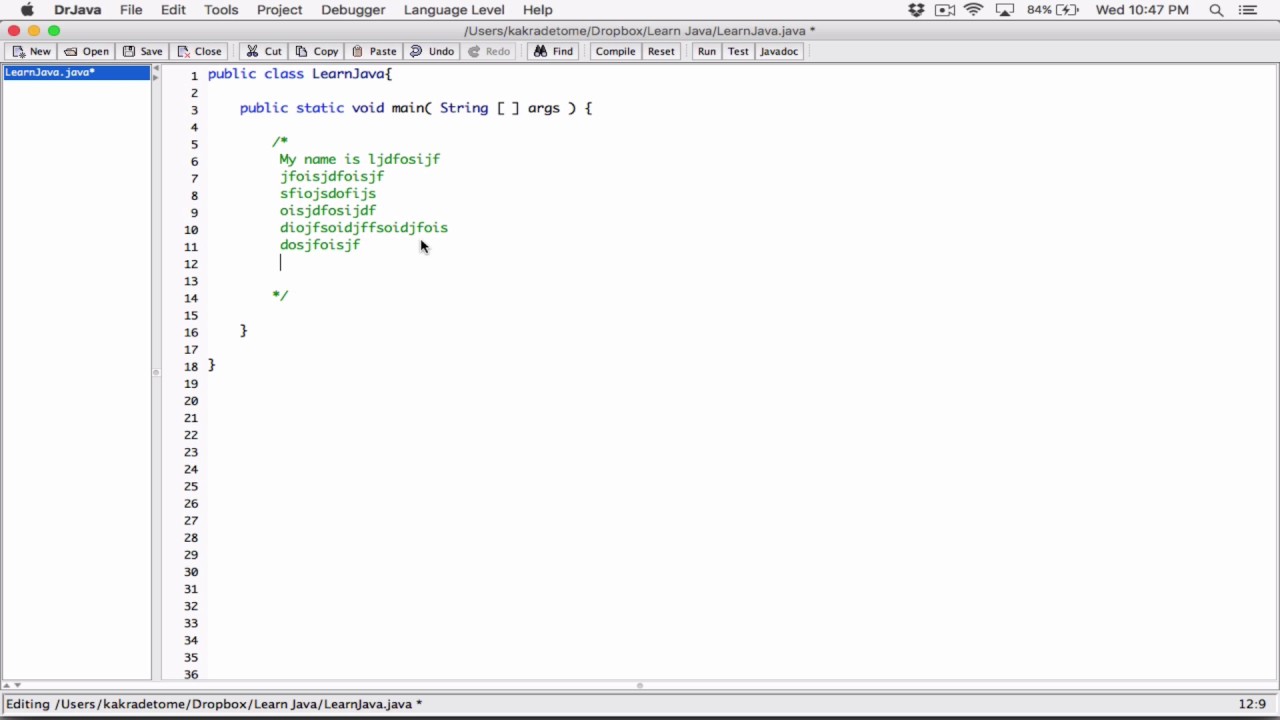 53. Multi line comments - Learn Java