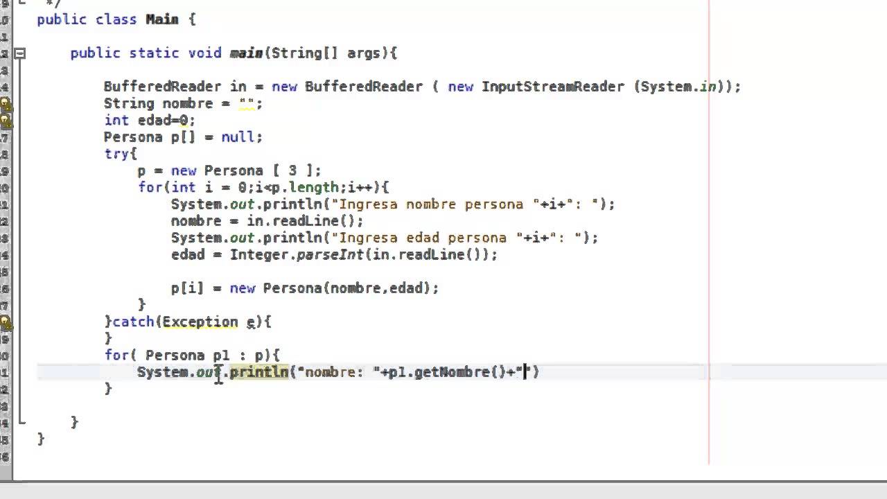 Tutorial 19 Java - Vector de Objetos y ArrayList