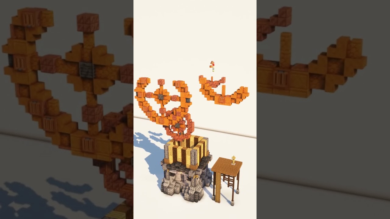 Minecraft Steampunk Clocktower #shorts