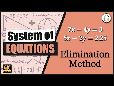 How to solve a system of equations with 2 variables