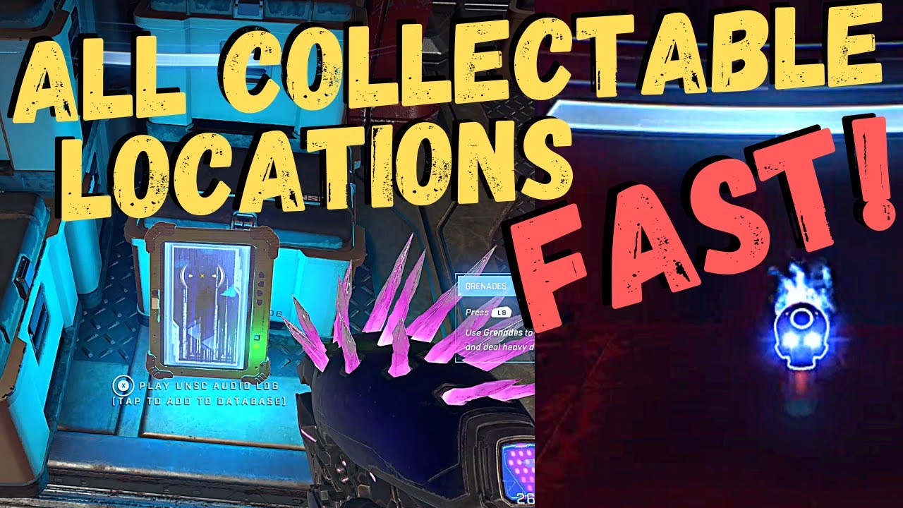 Halo Infinite: Mission 1 (Warship Gbraakon) How to Find ALL Collectables
