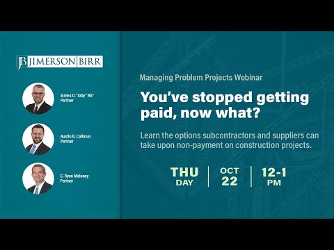 You've stopped getting paid, now what?