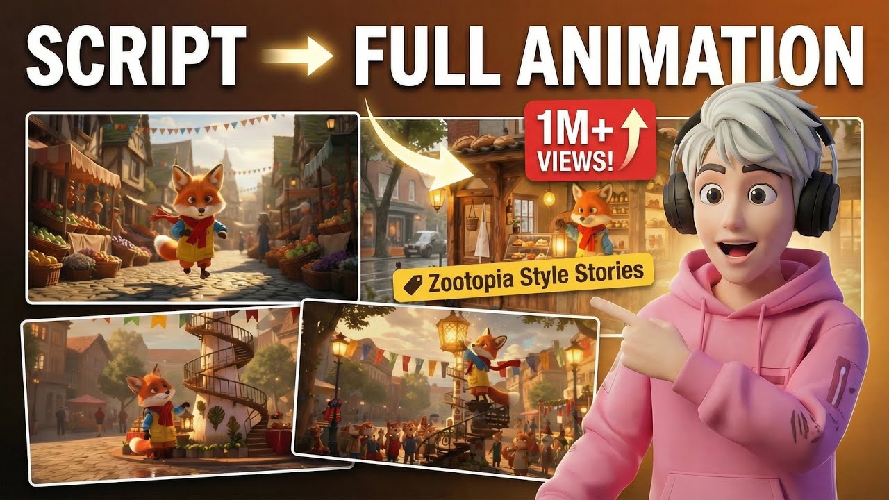 This AI Turns Simple Scripts Into Full 3D Animated Movies Automatically (Higgsfield Can’t Do This)