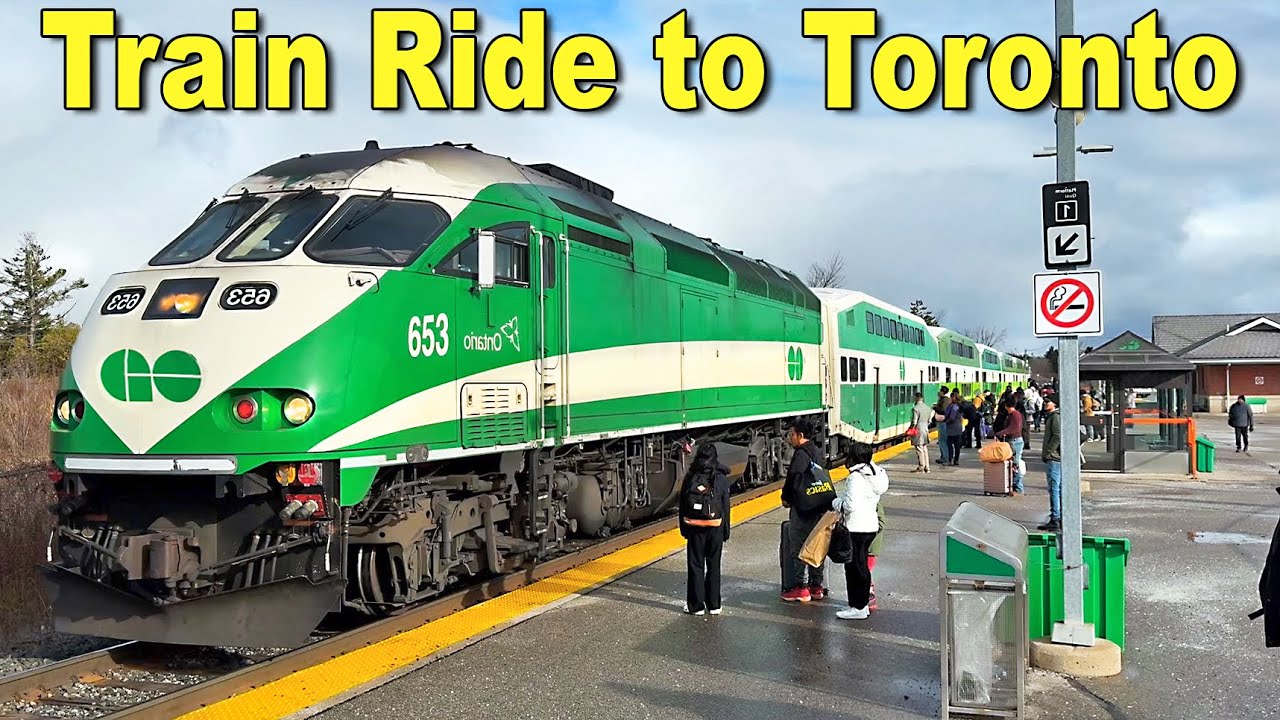 Barrie to Toronto GO TRAIN Ride to Union Station