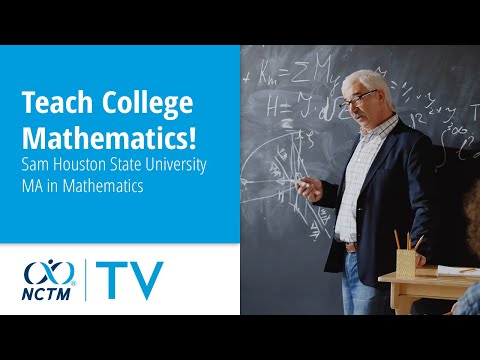 MA in Mathematics at Sam Houston State University: Teach College Mathematics!