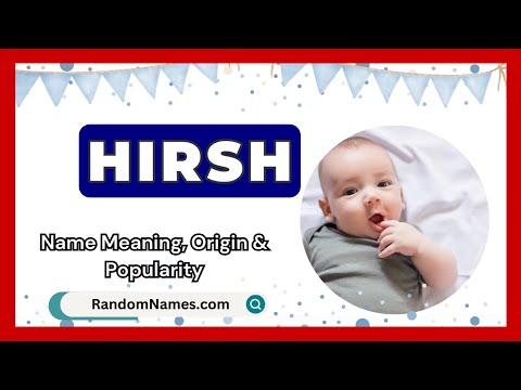 Hirsh - Baby Boy Name Meaning, Origin & Popularity - RandomNames.com
