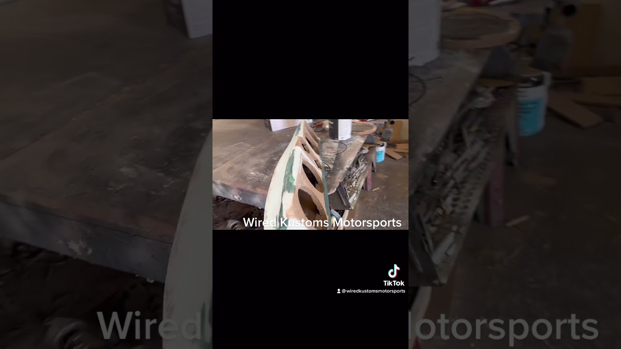 Volkswagen GTI rear deck fiberglassed pod 4-6.5” DB Drive and Horns by Wired Kustoms Motorsports