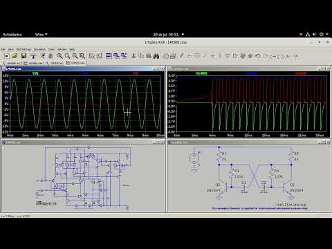 LTSpice amd64 corriendo bajo WINE en GNU/Linux (Debian)