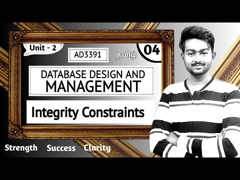 Integrity Constraints in Tamil | Database Design and Management in Tamil | Unit 2 | AD3391 in Tamil