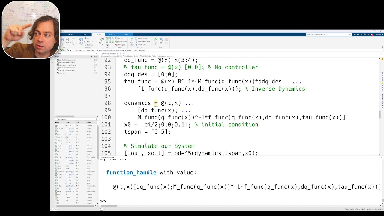 Applied Optimal Control -- Lecture 23: Coding Operational Space Control