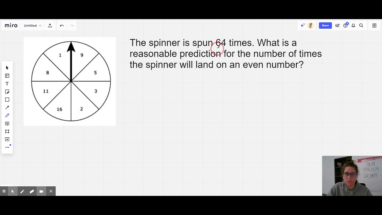 Theoretical Probability Spinner Example