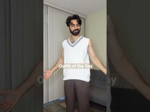 Uniqlo Sweater Vest - Outfit of the day (not sponsored) #mensfashion
