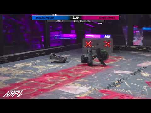 Drunken Peasant vs Kitten Mittens - 12lb Robot Combat