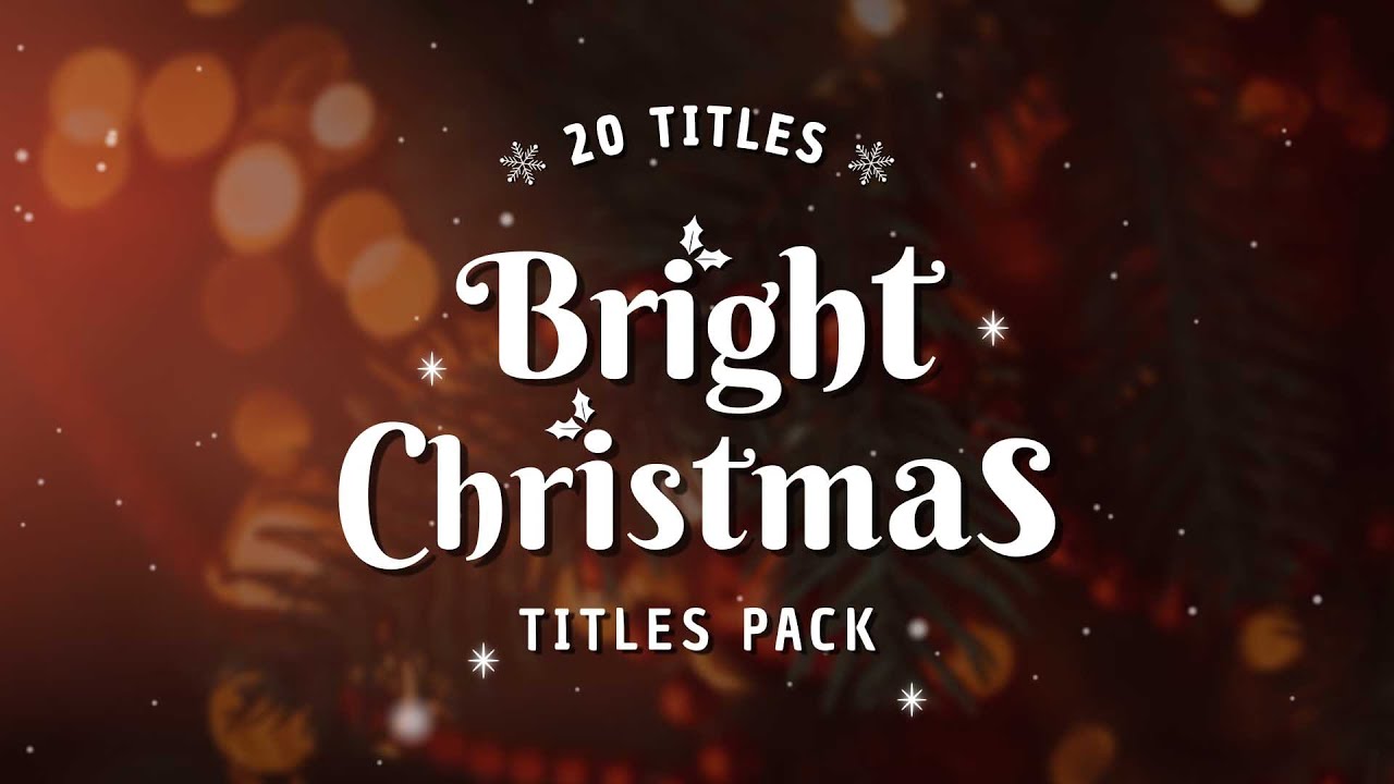 Versatile Christmas Animated Titles #Shorts