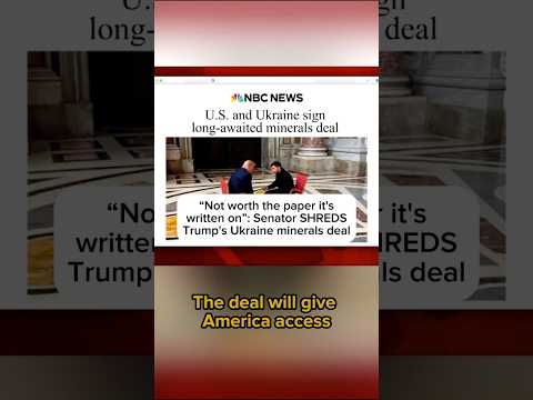 'Not worth the paper it's written on': Senator SHREDS Trump's Ukraine minerals deal