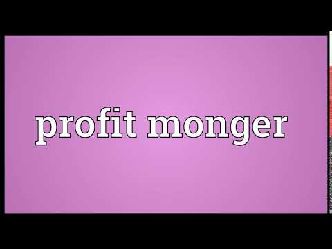 Profit monger Meaning | Wordogram