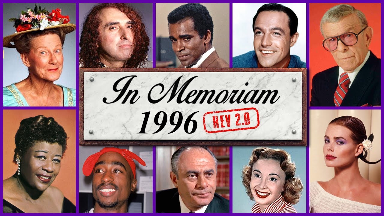 In Memoriam 1996: Famous Faces We Lost in 1996