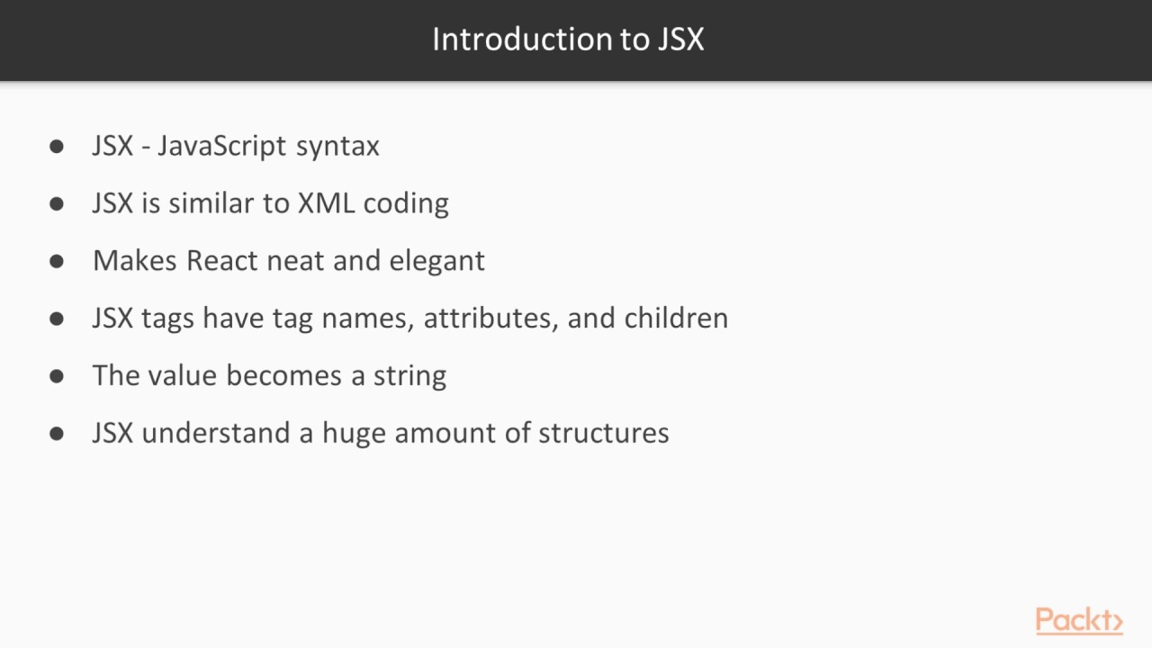 Building a React Component with Bootstrap : Functions of JSX in React | packtpub.com