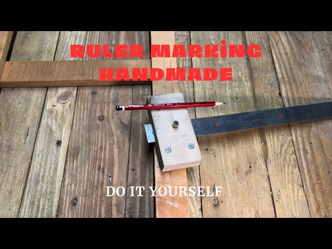 Ruler Marking Handmade - Do it yourself - #diy #doityourself #rulermarking