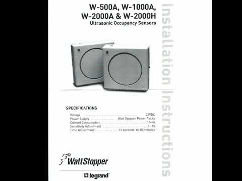 Watt Stopper/Legrand Ultrasonic Occupancy Sensors