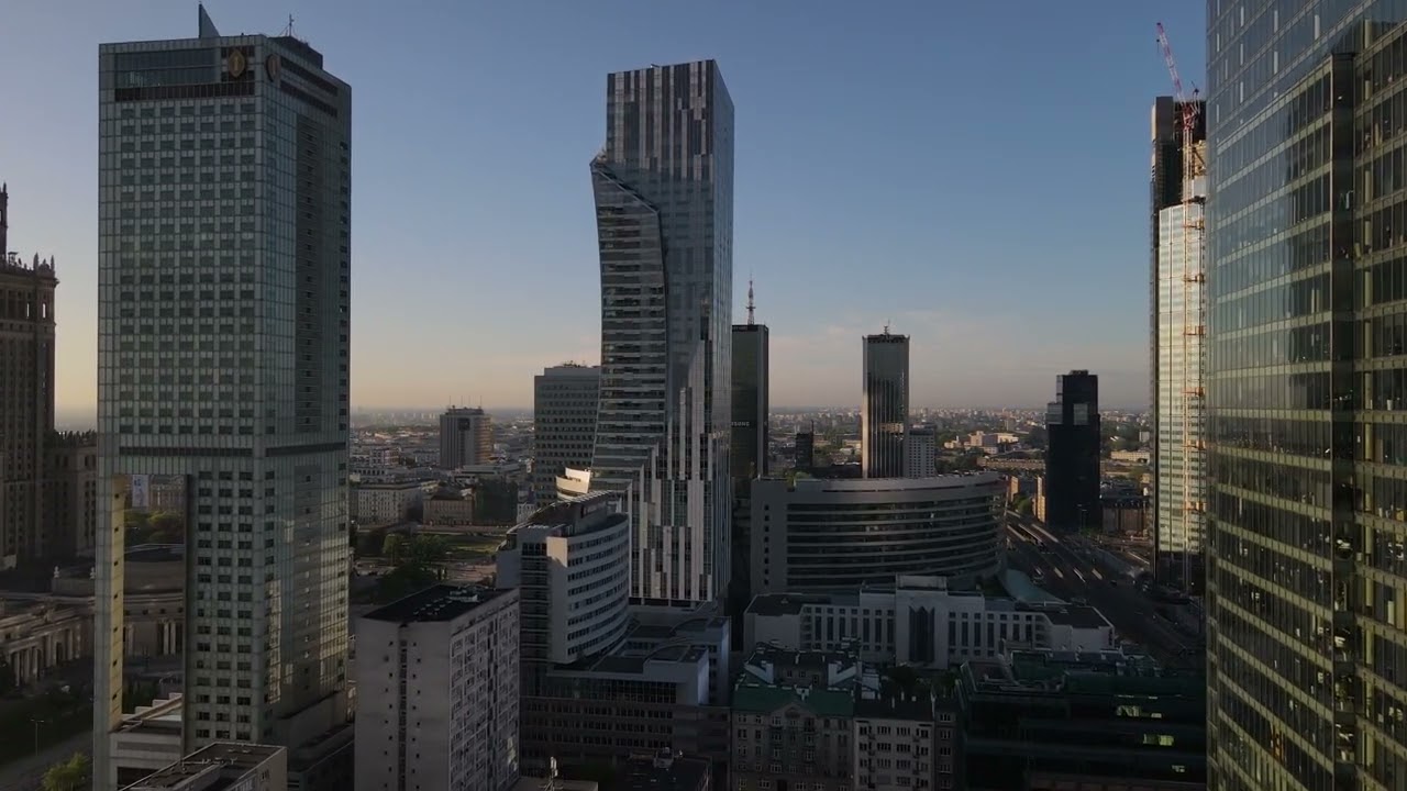 Skyscrapers buildings city free stock video. Free for use & download. - No Copyright and Royalty Fre