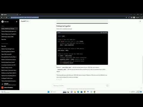 how to read array of json objects from json file in python