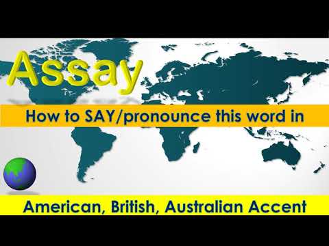 Assay - How to Pronounce Assay in British Accent, Australian Accent and American Accent