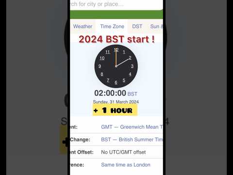 #2024 #british #summer #time #start #britishsummer #london #bst #london #timechange #英國 #shorts