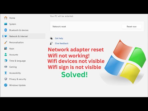 How to reset the network adapter in Windows