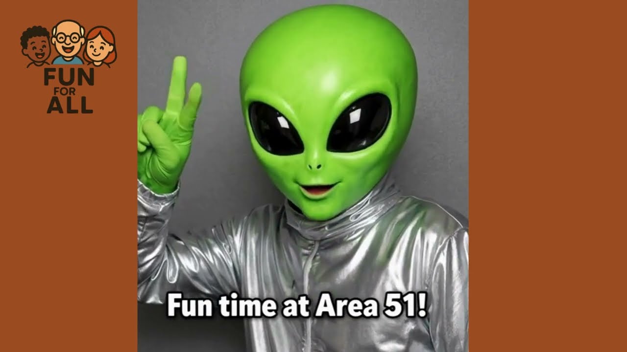 Alien's Fun Time at Area 51! 👽✨